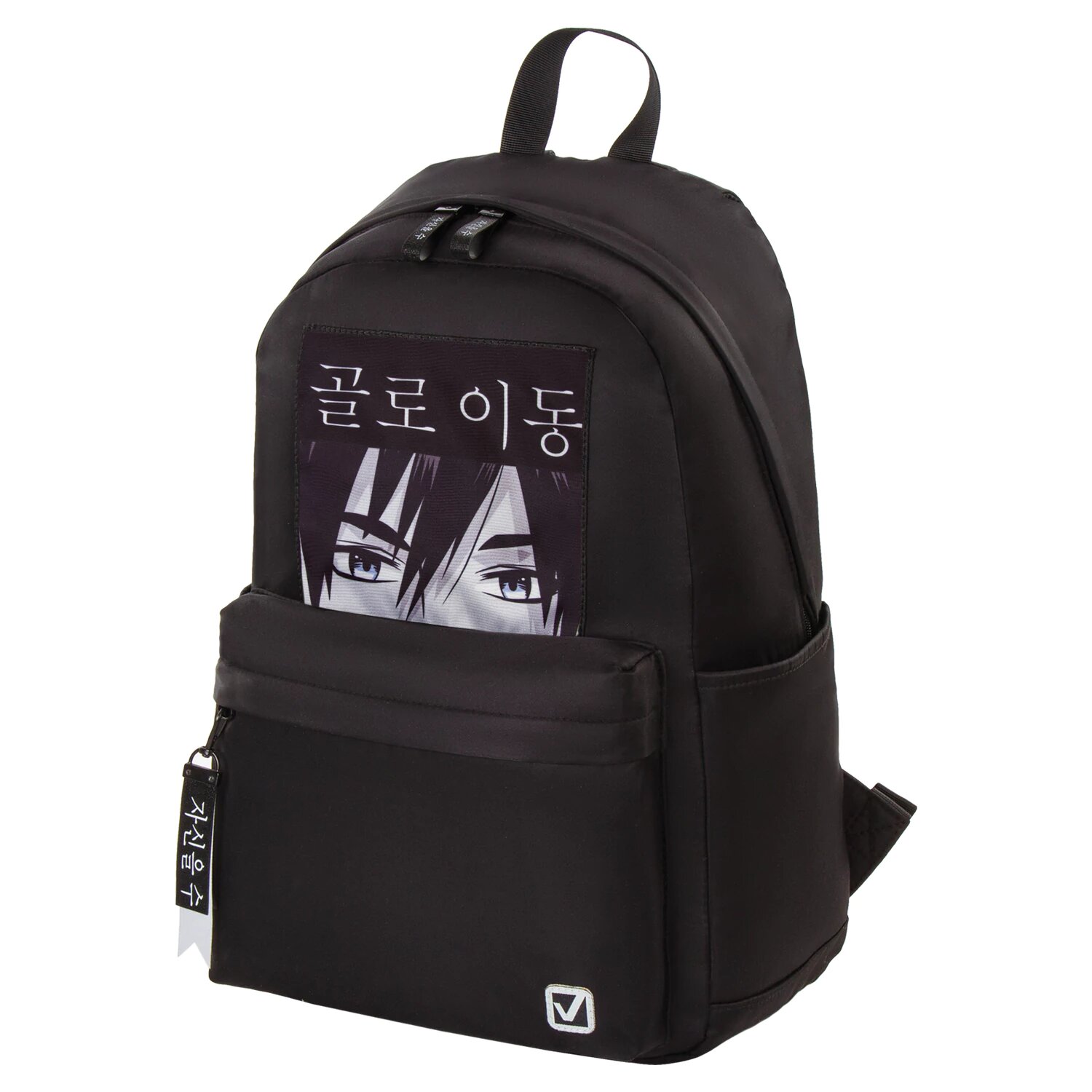 Рюкзак BRAUBERG FASHION CITY, универсальный, карман-антивор, "Anime View", черный, 443116 см, 229964