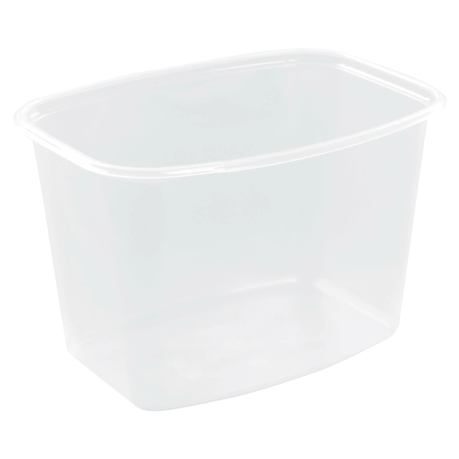 Одноразовый контейнер 750 мл, комплект 100 шт, Без крышки, 138102 мм, прозрачные, ПП, юпласт