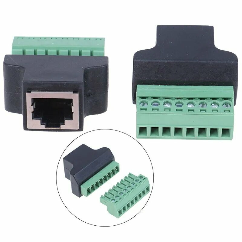 RJ45 экранированный разъем RJ45 конвертер