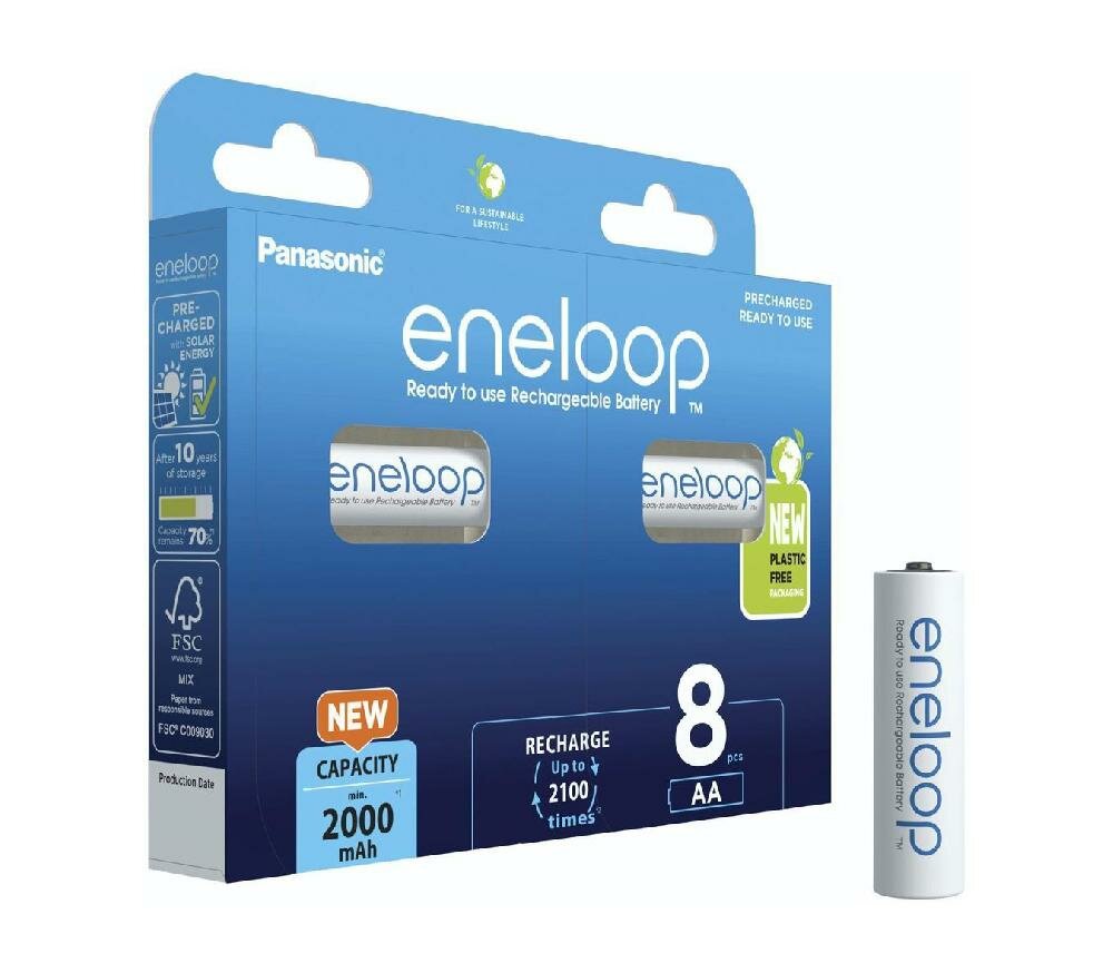 Аккумулятор Panasonic Eneloop (BK-3MCDE/8HH) АА 2000mAh 8шт блистер
