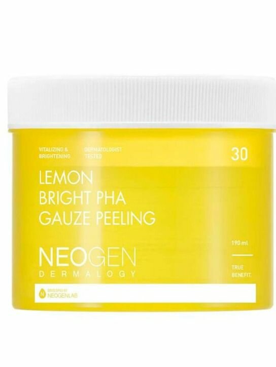 Neogen Осветляющие пилинг-пэды с лимоном (30 подушечек)
