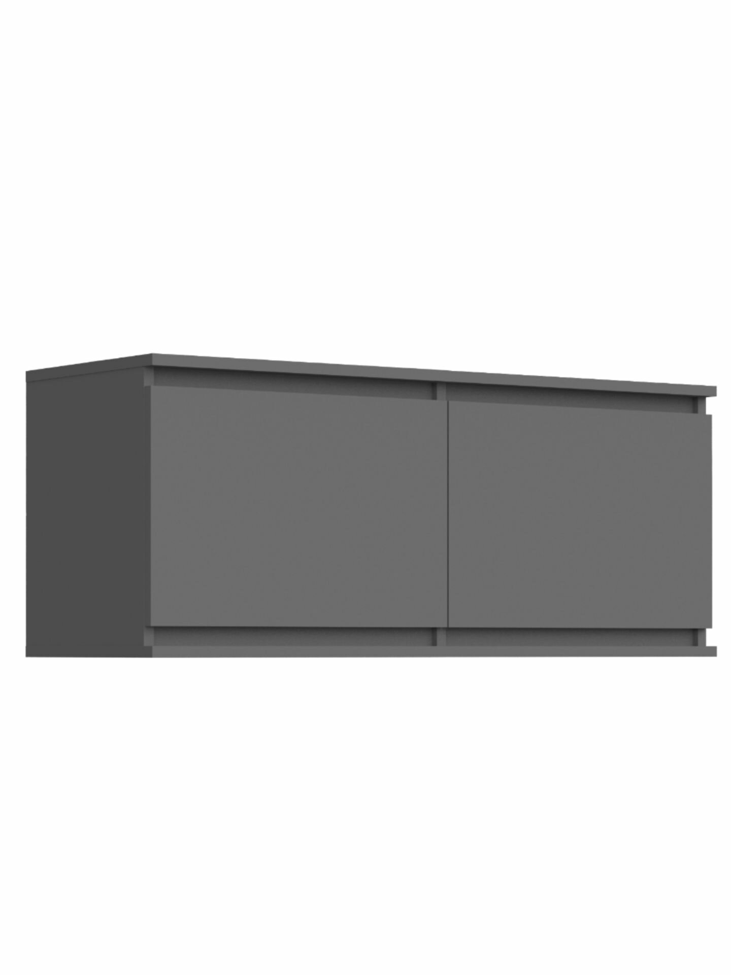 Полка навесная Челси (Антресоль малая) 1002х412х354 (Графит) МИФ