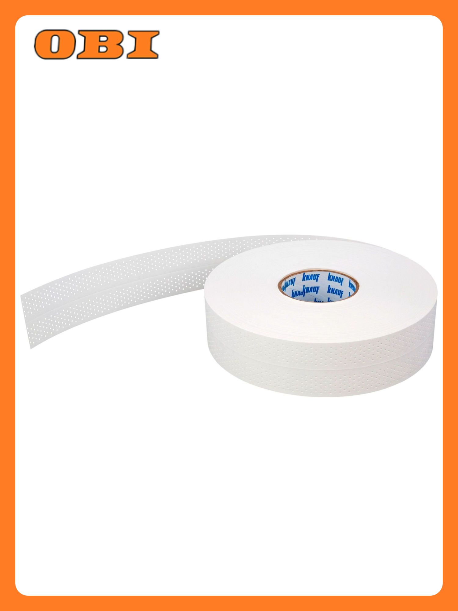 Монтажно-армирующая лента KNAUF, 150м, бумага, белая, армированная, 50мм