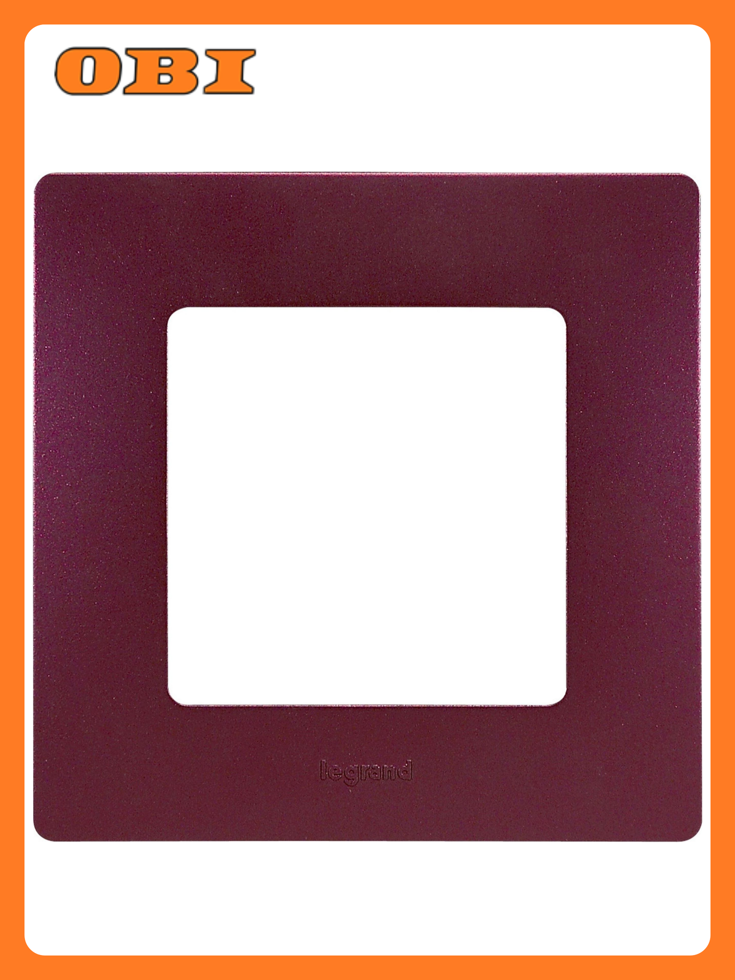 Рамка Legrand Etika 672561, синяя, пластик, 1 гнездо, 86x86 см