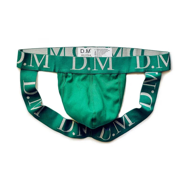 Мужские стринги из хлопка XL, Зеленый, зеленый