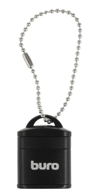 Устройство чтения карт памяти Buro BU-CR-200 черный USB2.0