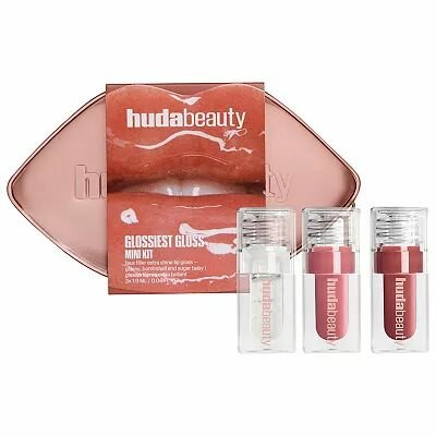 HUDA BEAUTY Подарочный набор бальзамов для губ Mini Glossiest Lip Gloss Set