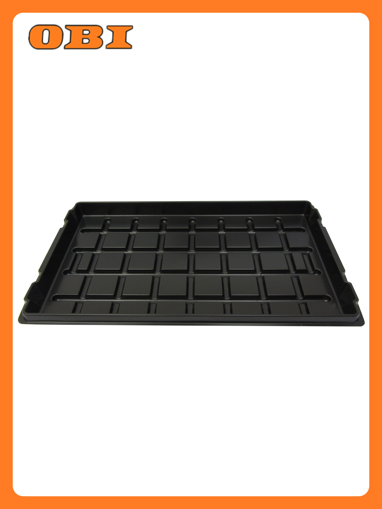 Поддон под кассету ГазонCity 38х60 см пластик черный