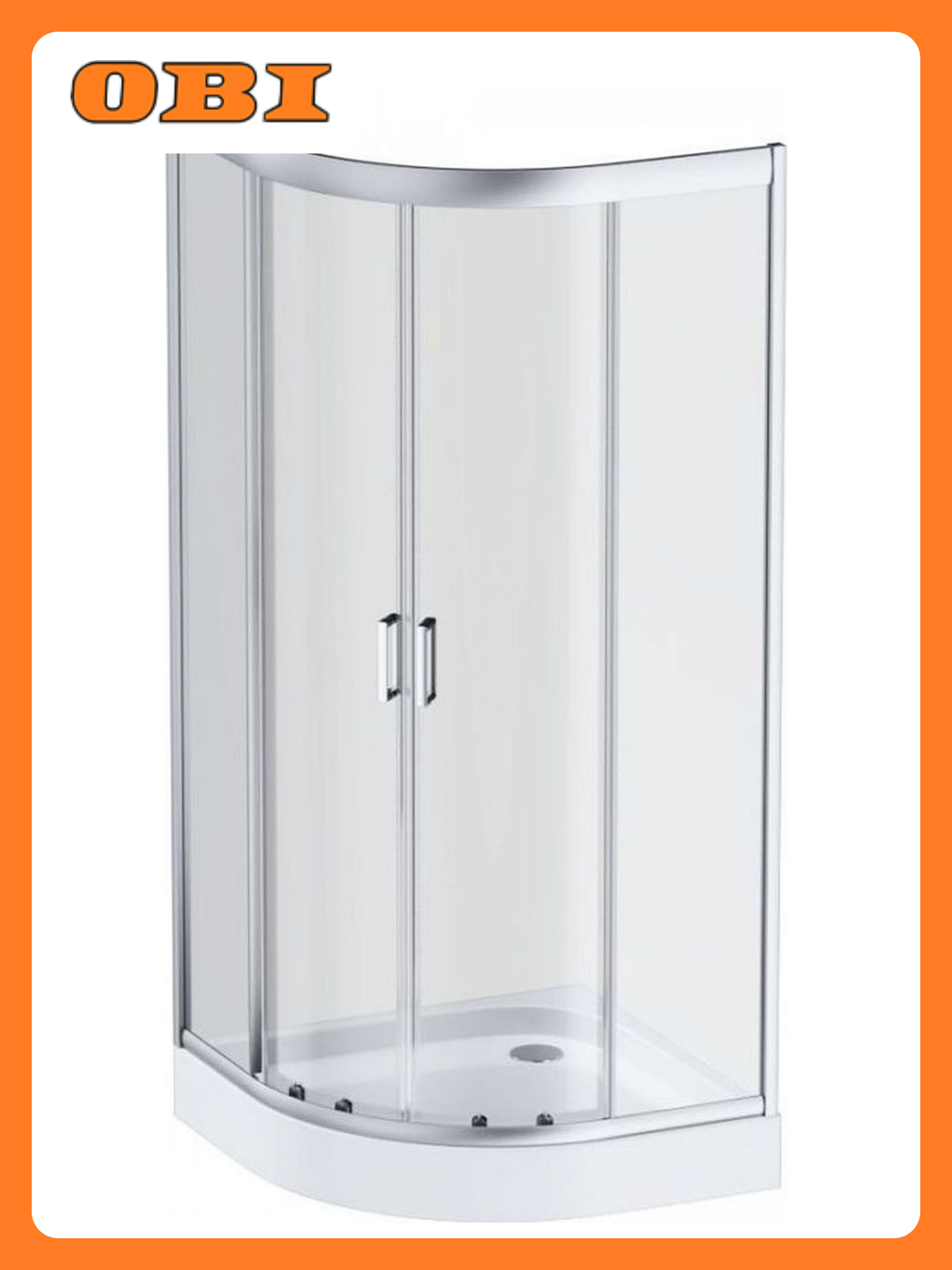 Душевой уголок AM.PM "Gem", 190x90x90 см, серебристый, без поддона