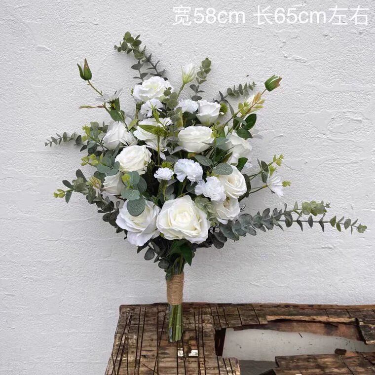 Свадебный букет для фотостудии, фотосъемки в путешествиях, искусственный букет невесты в корейском стиле, реквизит для