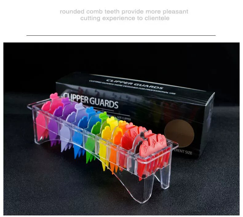 Новый набор насадок для электрической машинки для стрижки волос, 10 штук, универсальные аксессуары для машинки,