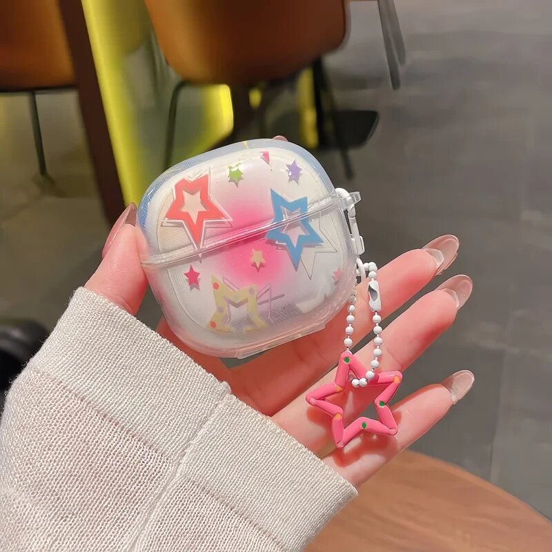 Прозрачный мягкий чехол для наушников с мультяшным вишневым бантом для Xiaomi Redmi Buds 6 Lite, прозрачный защитный чехол для наушников, портативный корпус