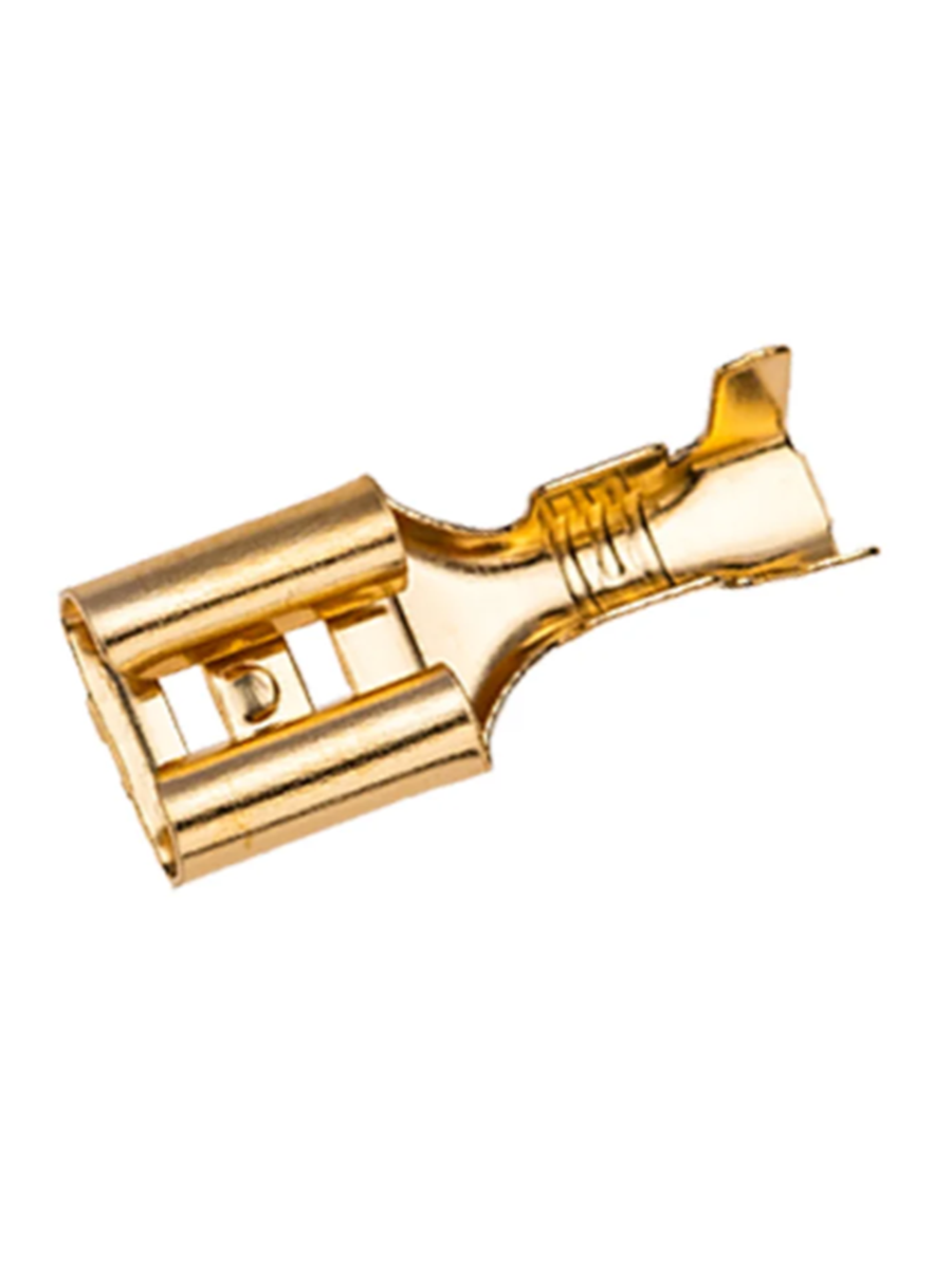 Клемма плоская гнездо 7.7 мм 0.75-1.5 мм² REXANT (РП-м 1.5-(6.3)), в упаковке 10 шт.