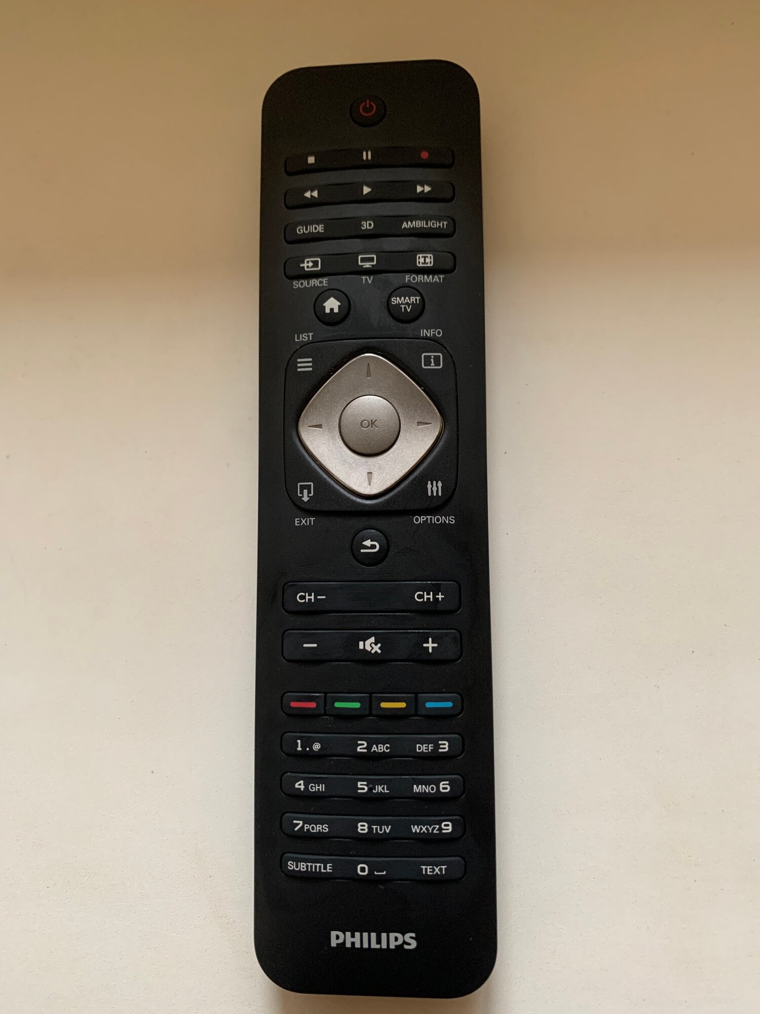 Philips YKF319-008,2422 549 90643 пульт оригинальный с клавиатурой сзади
