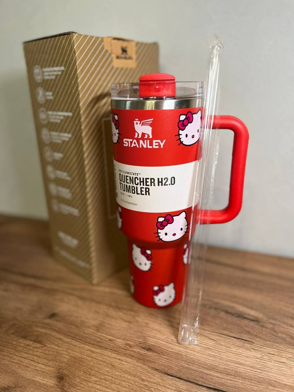 Термокружка Stanley "Hello Kitty", 1.18 л, нержавеющая сталь, красный цвет