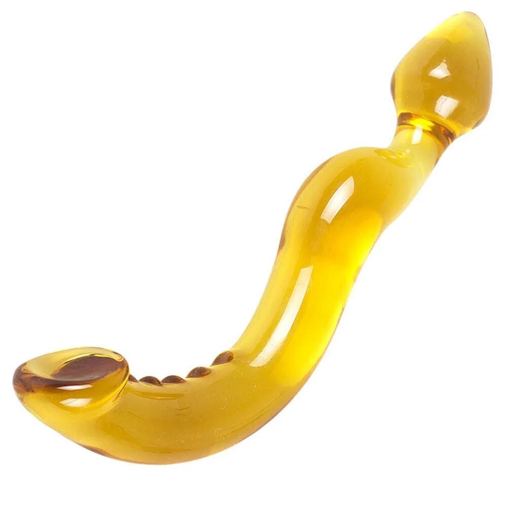 Фаллоимитатор с желтым стеклом, Анальная пробка для пениса, секс-игрушки, товары для взрослых, женское устройство для мастурбации, массажная палочка для точки G