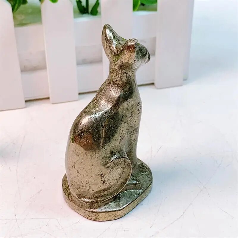 Египетский кот из пирита, статуэтка, 7,5 см