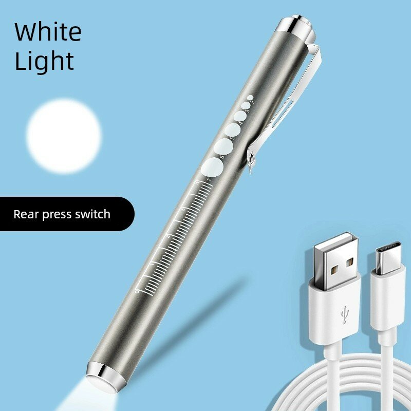 Медицинский фонарик для врачей и медсестер, перезаряжаемый детский фонарик для утреннего осмотра, портативный