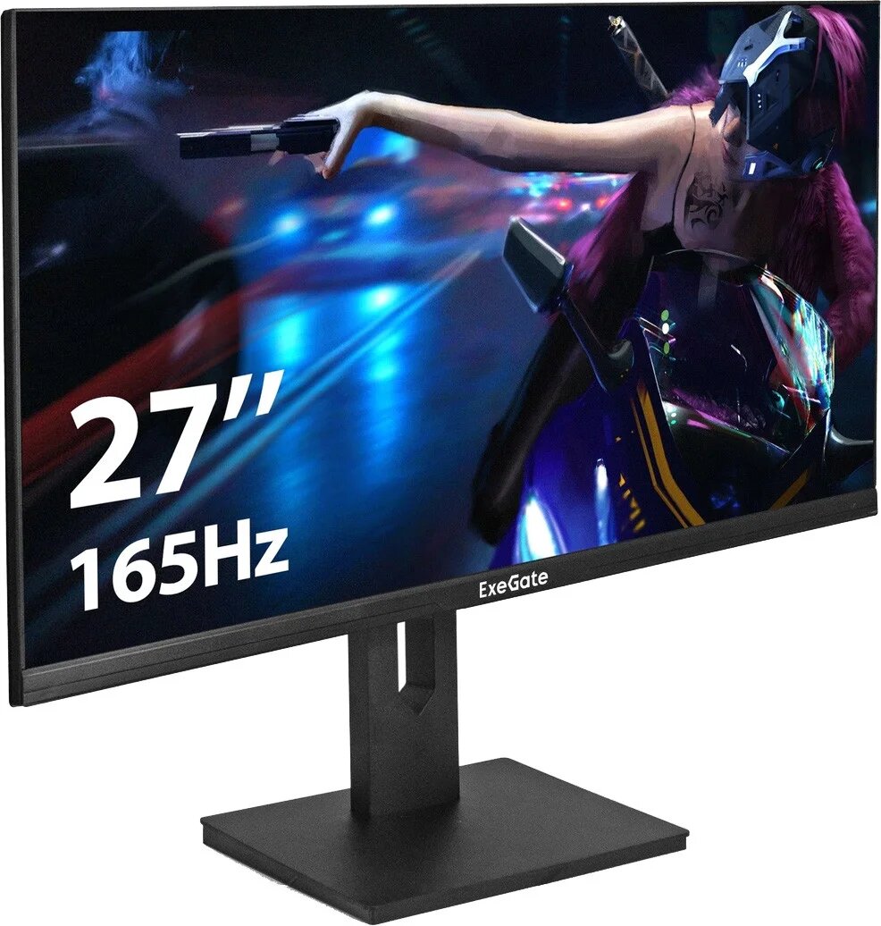 Игровой монитор ExeGate Combat EG2707C EX296975RUS, 27", 1920x1080, 16:9, IPS, 165 Гц