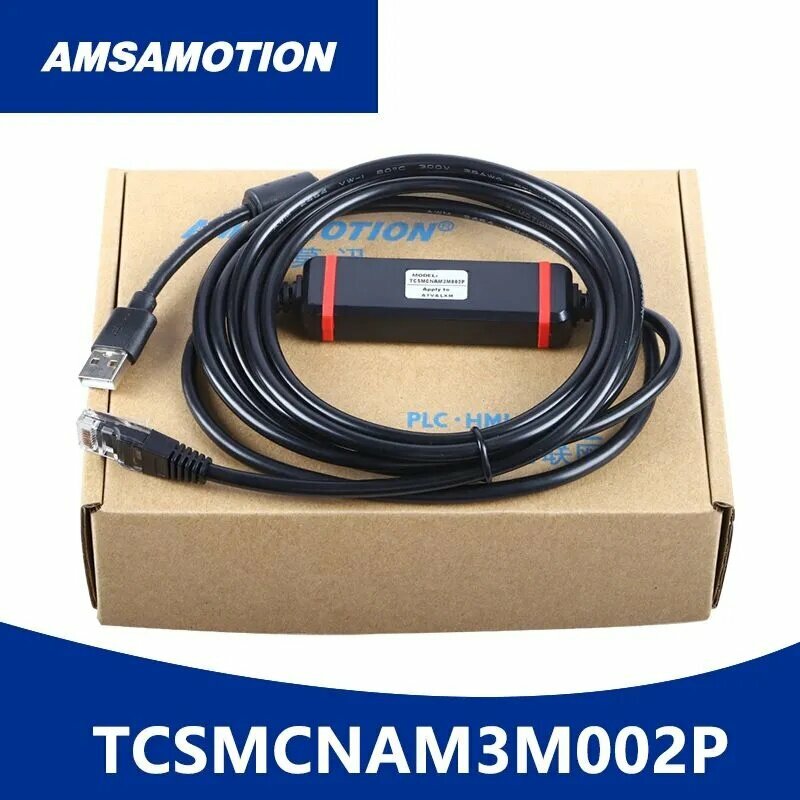 TCSMCNAM3M002P Подходит для преобразователя частоты Schneider ATV VFD L Servo Кабель для отладки Lexium Motion Servo XBT N/R/RT M238