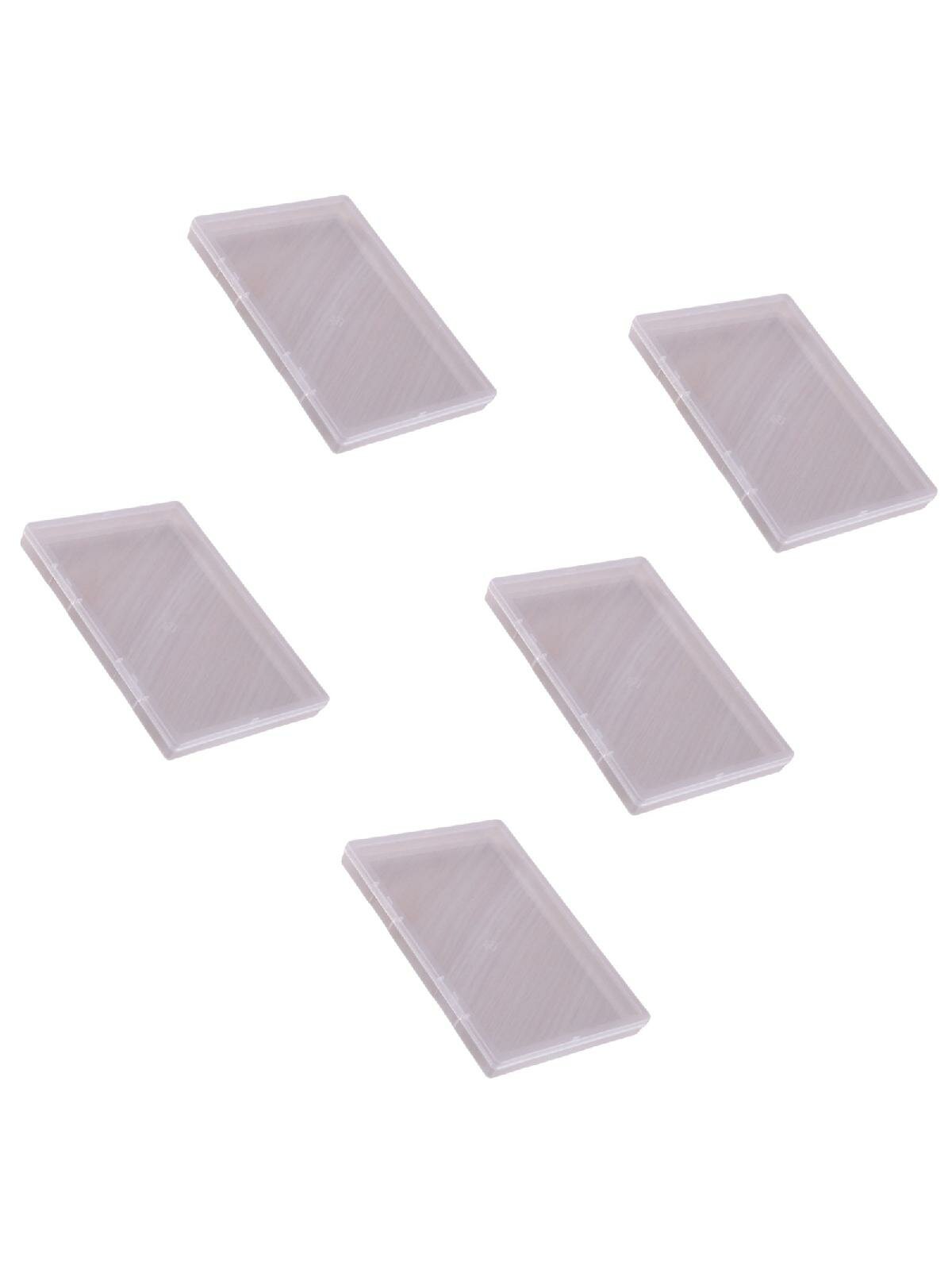 5 Штук штабелируемых плоских коробок Прозрачный контейнер для хранения писем и бумаги