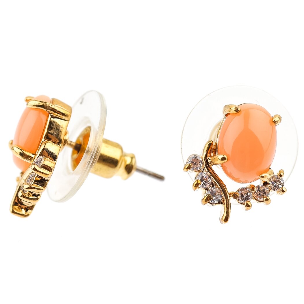 Серьги, коралл