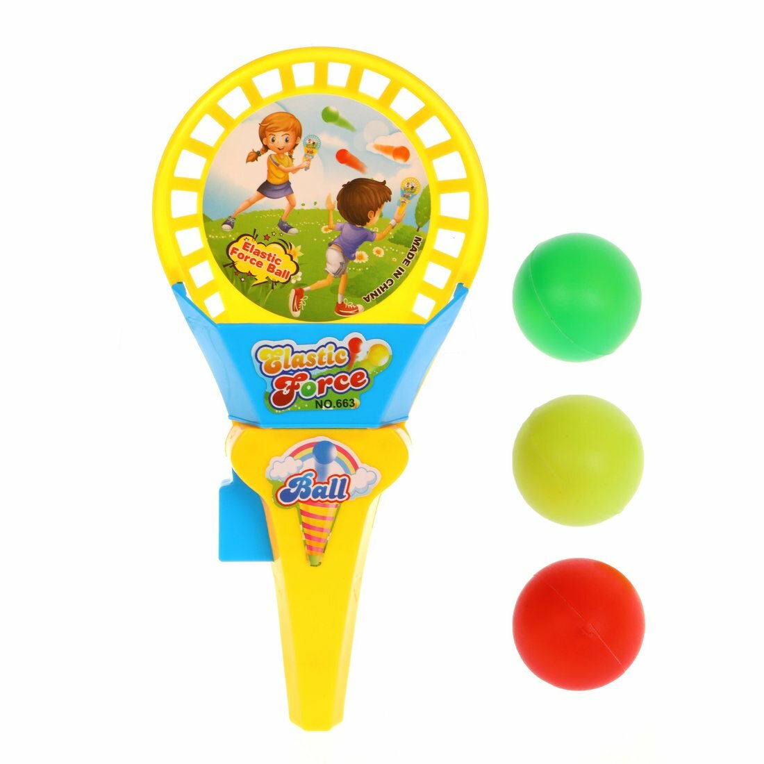 Активная игра Наша Игрушка Поймай мячик, ловушка, 3 мяча (663)