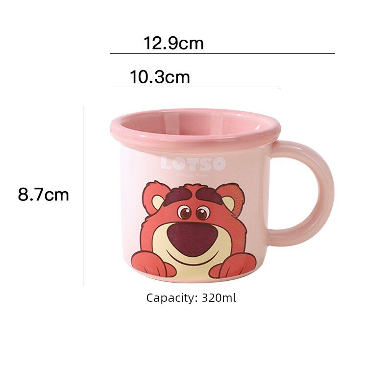 Детская керамическая тарелка-набор Disney: Винни-Пух и Стич, милая мультяшная посуда для детей (тарелка с секциями,