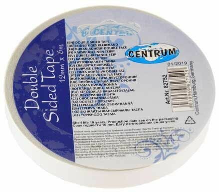 Скотч канцелярский Centrum двусторонний, 12 мм, 6 м, на бумажной основе (82752)
