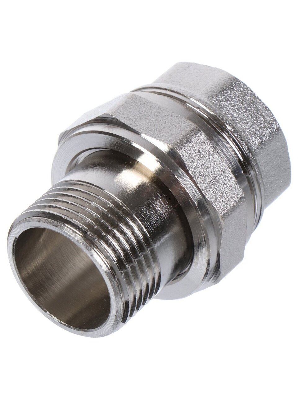 Американка 3/4", Г-Ш, никель, прямая, STI