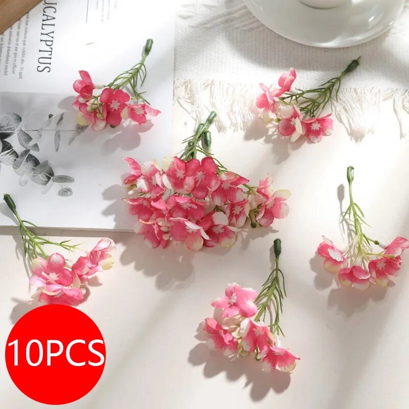Искусственные розовые ромашки, 10 шт.