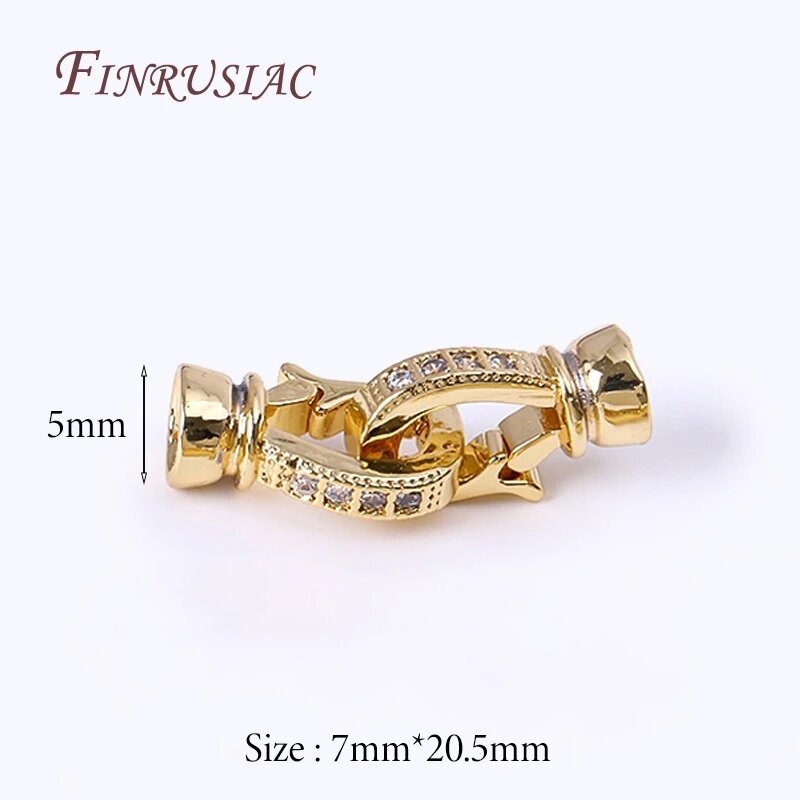 Позолоченные замки для браслетов FINRUSIAC, 2 штуки 2 pieces, 18k Gold Plated