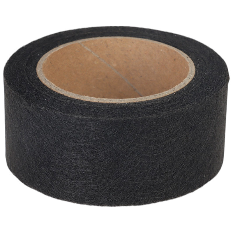 Лента термоклеевая паутинка рыжий КОТ 110050, 10 мx25 мм, черная