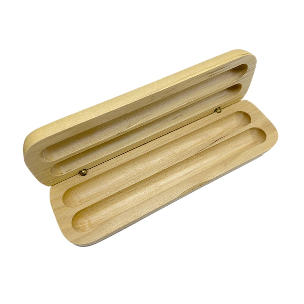 Деревянная Коробка для Перьевой Ручки с 1/2 Слотами, Футляр для Перьевой Ручки с Крышкой для Магазина или Дома