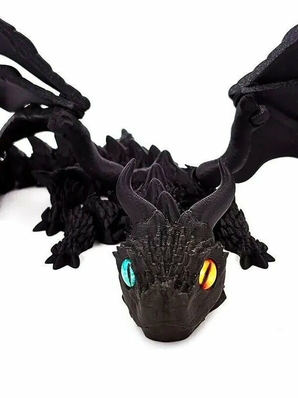 Дракон 3D, 3D-принтер, 39см, для детей, с подвижными крыльями