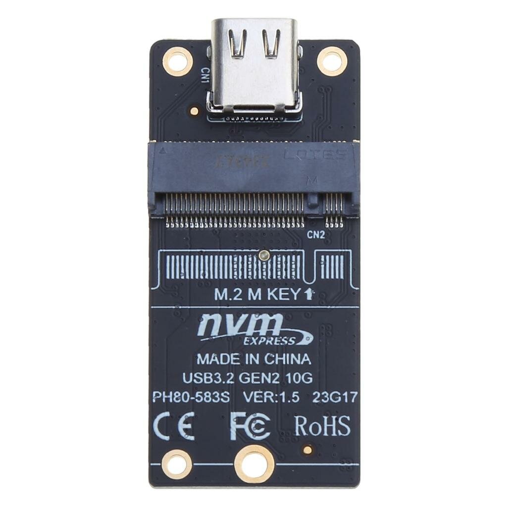 Корпус M.2 NVMe с адаптером JMS583, Черный