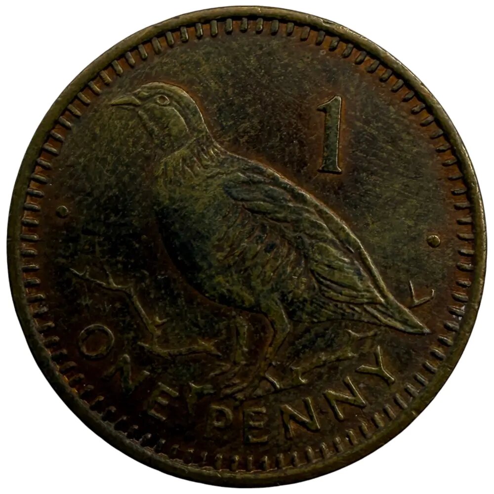 Гибралтар 1 пенни 1988 г. (AA)