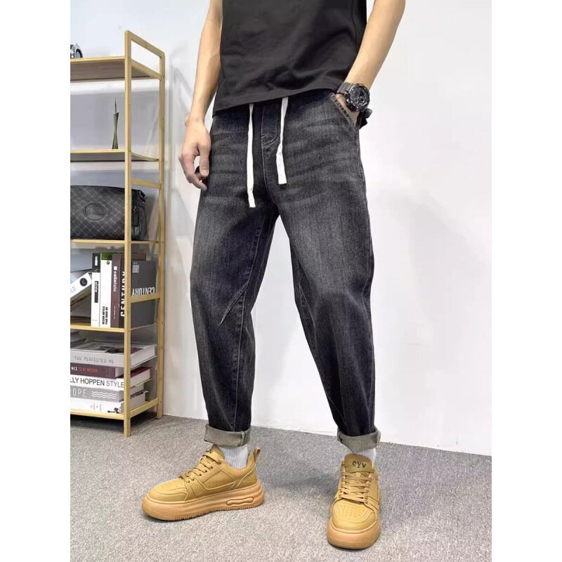 MON Мужские Джинсы Премиум Весна Слим Стрейт Мода Деним, Размер_XL