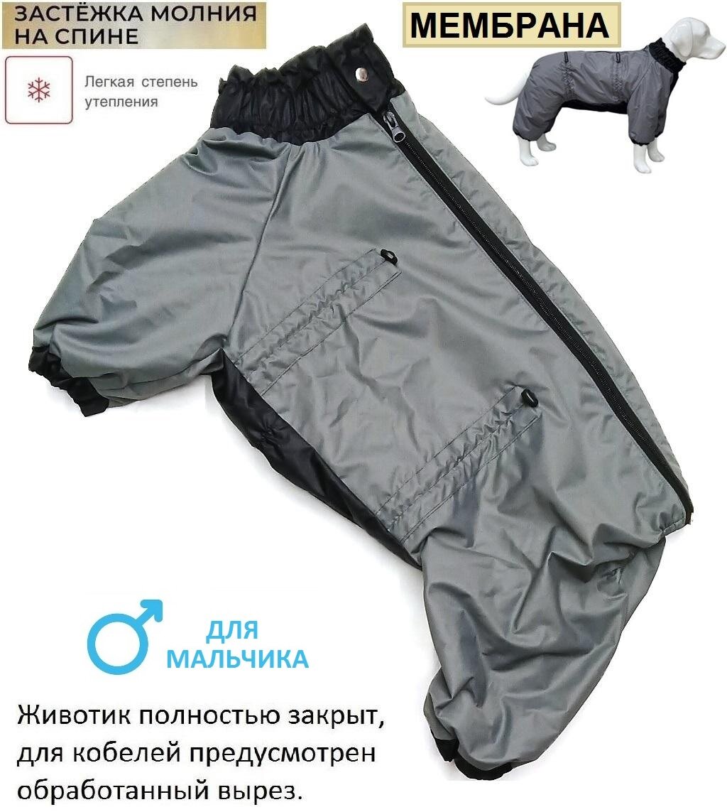 Утепленный комбинезон-дождевик для собак "Мэйт" мембрана. Мальчик (67см мальчик)