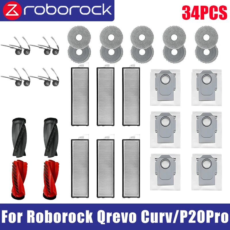 Roborock Qrevo Curv Запасные части 34PCS