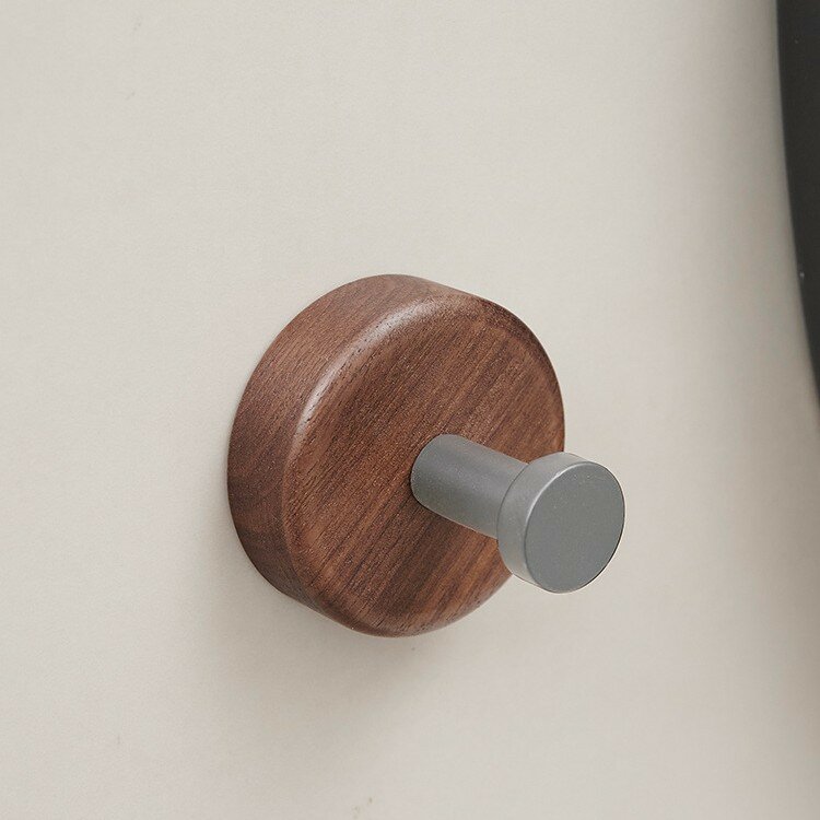 Японские бревна без перфорации гигиеническая рулонная полка туалетная корзина для полотенец [Грецкий орех пепел] Один