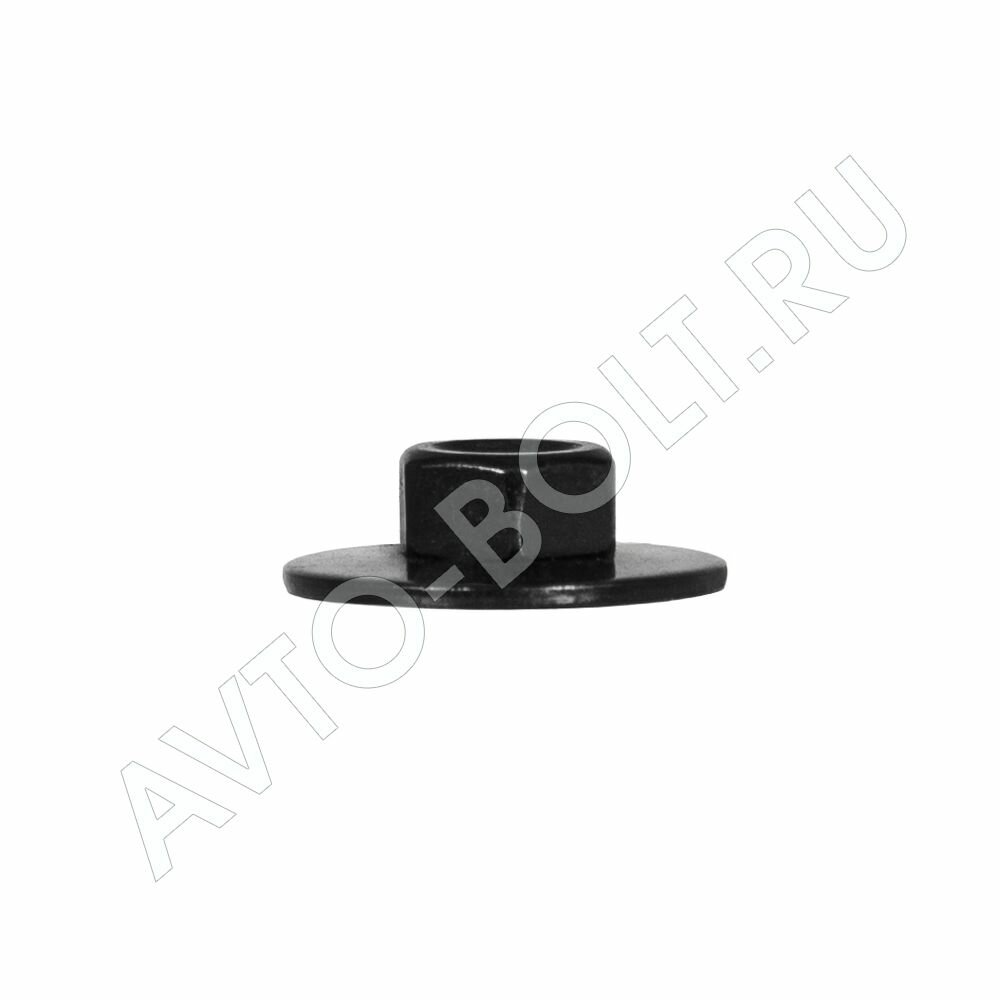 Гайка с вращающейся шайбой М6 x 1 чёрная, 10 штук