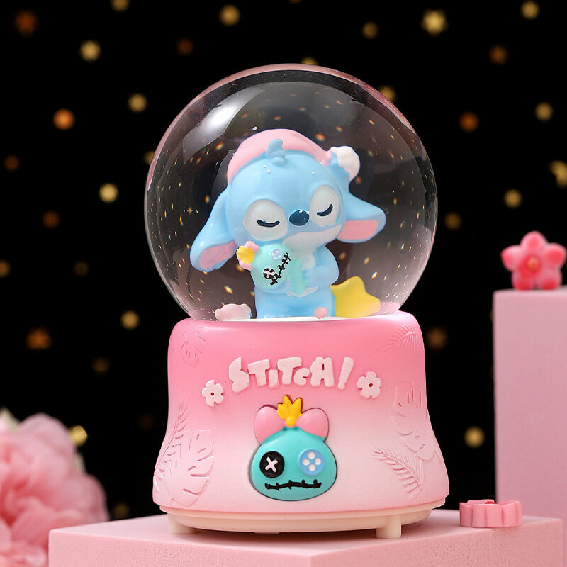 Мечтательная девочка, музыкальная шкатулка с кристальным шаром в виде единорога, украшение, музыкальная шкатулка для студентов, снежинка, водяной шар, подарок на день рождения