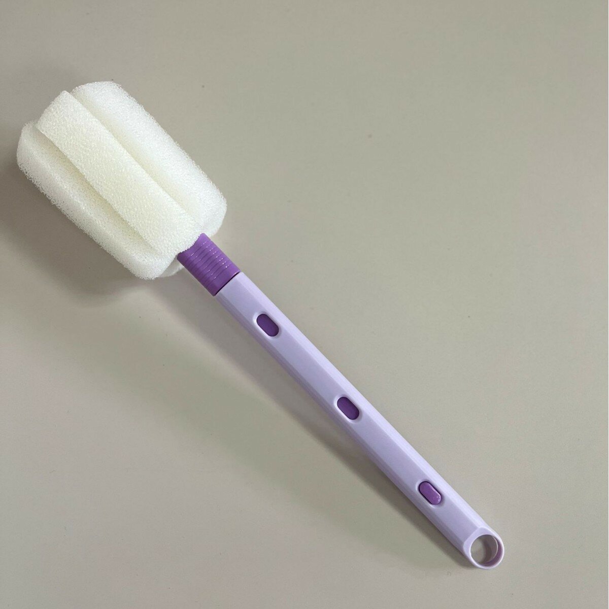 Щетка для чистки бутылок может термос чашкой с длинной ручкой выдвижной Фиолетовый