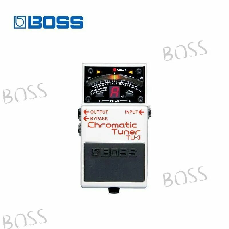 BOSS TU-3 Педаль хроматического тюнера с байпасом гитарные эффекты