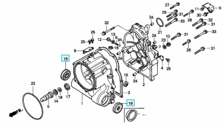Cальник 20х47х9.7 для снегоуборщика Honda HSS655/HS622; Артикул Honda: 91256729931 (Оригинал)