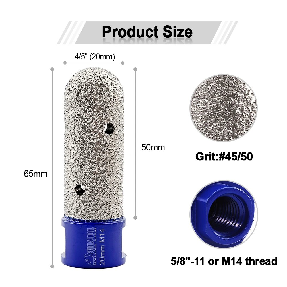 Фреза алмазная SHDIATOOL 20mm, M14, 1pc