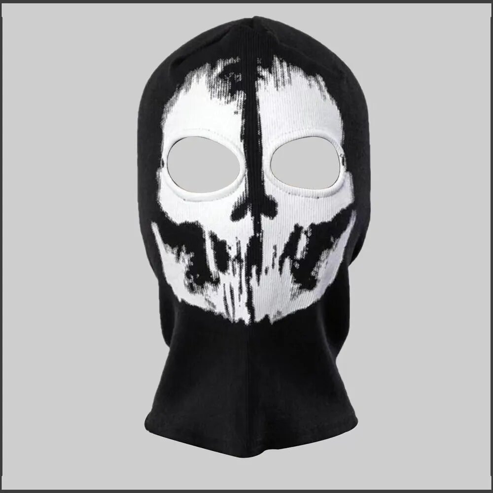 Маска Гоуста из Call of Duty, маска гоуст фейса, череп , балаклава