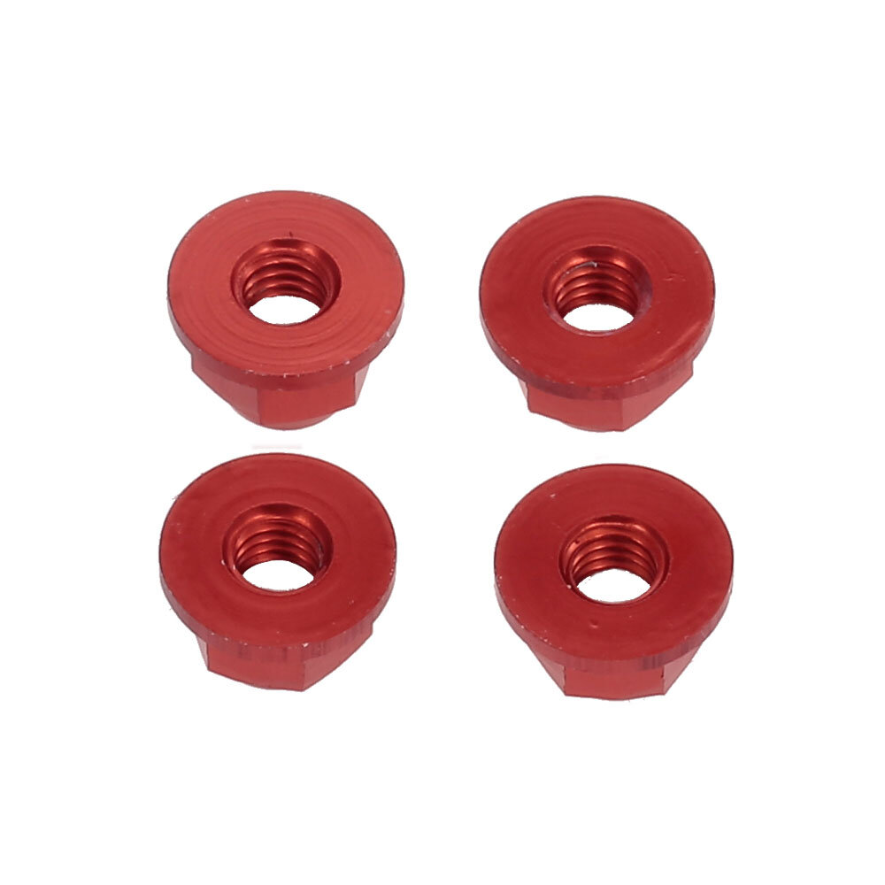 4pcs Клемма Фиксации Колеса 4mm M4 для Радиоуправляемой Машины 1:12 12428 12423 FY-03 Детали Улучшения, Красный