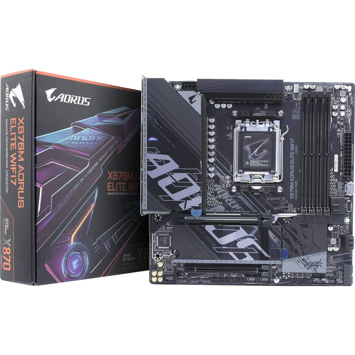 GIGABYTE X870M A ELITE WIFI7 (RTL) AM5 2xPCI-E HDMI 2.5GbLAN+WiFi+BT SATA MicroATX 4DDR5